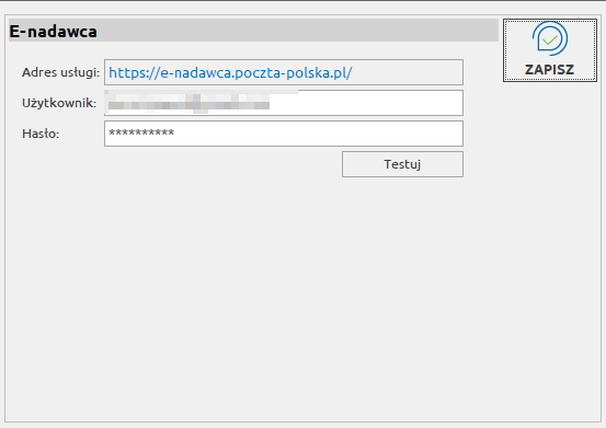 E-nadawca - Pomoc Mobevo